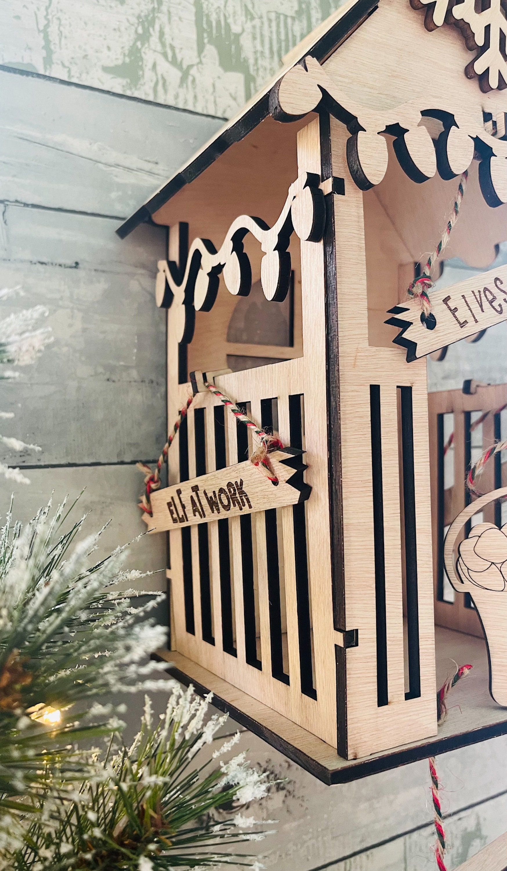 Elf/doll Treehouse Laser Cut File - Etsy