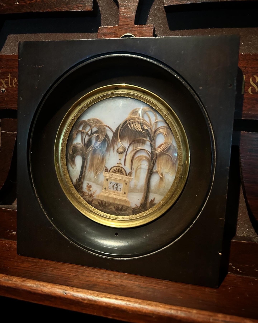 Exceptional 19th Century Mourning Art Made From Hair. ODDITIES - Etsy