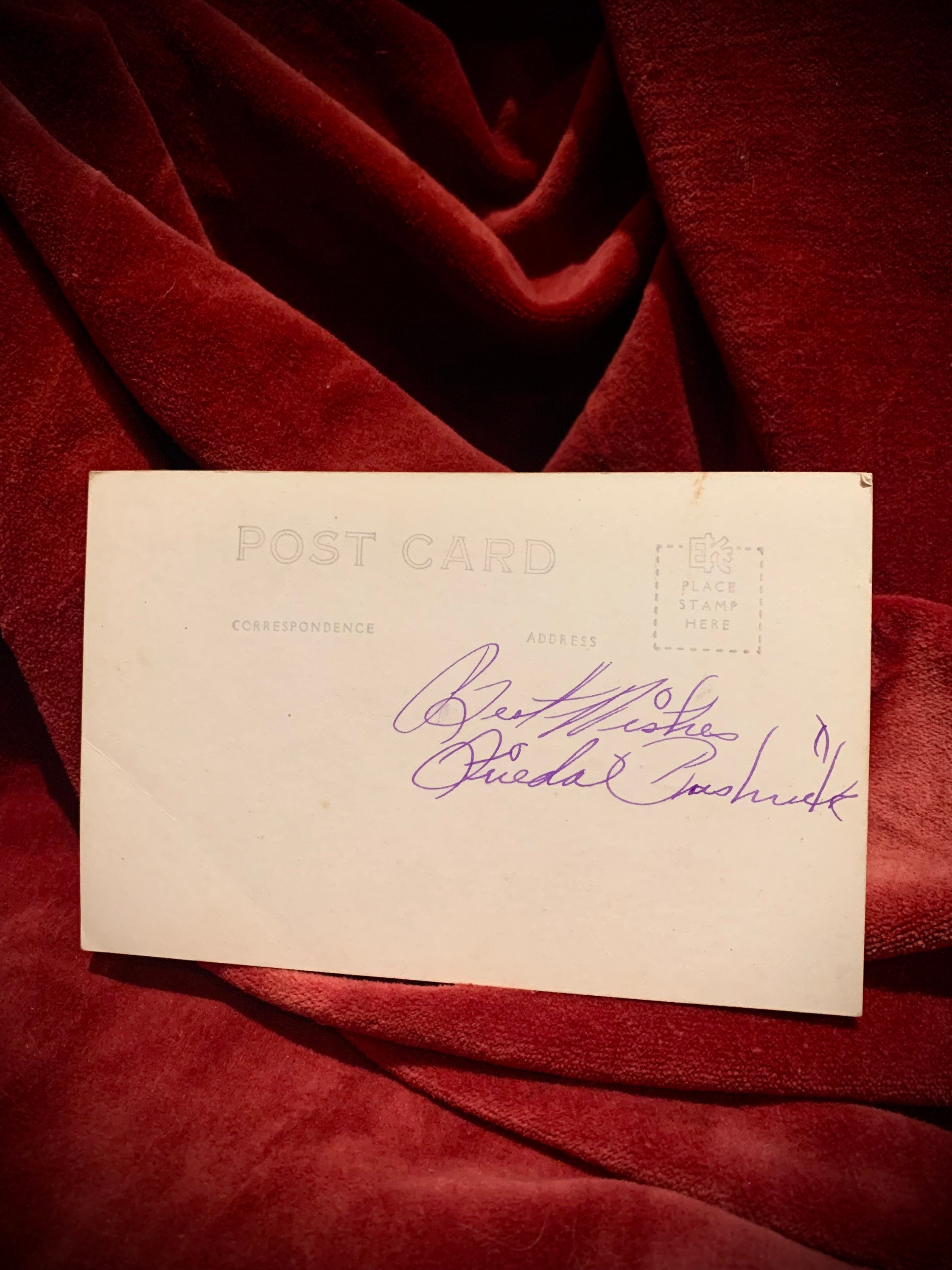 Circa 1940s Signed Postcard From Limbless Wonder Sideshow Performer ...