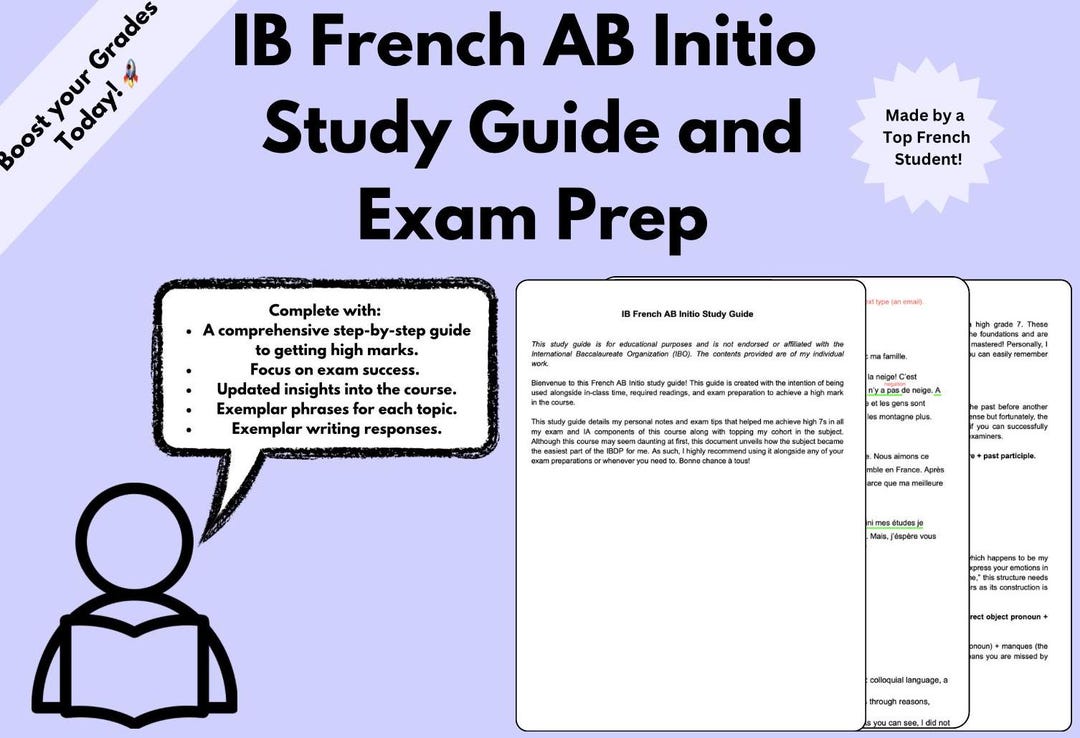 The Ultimate IB French AB Initio Study Guide for Exam Success - Etsy