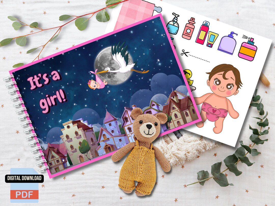DIY Project: it's a Girl paper Doll Book - Etsy