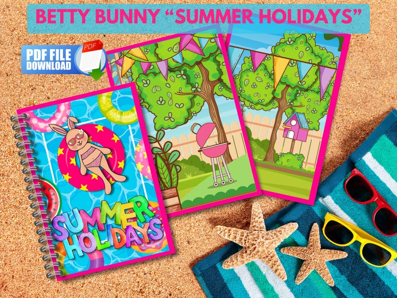 Printable Interactive Storybook for Kids – Betty Bunny Busy Book ...