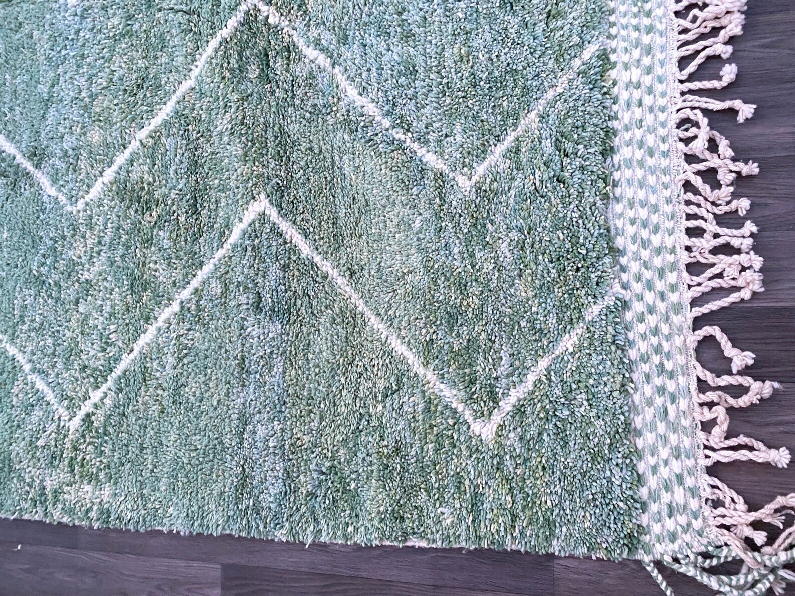 Stylish Moroccan Green Rug 8x11ft Authentic Moroccan - Etsy