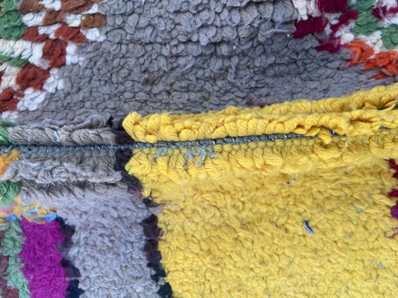 Moroccan Boujad Rug 6x10 Moroccan Woolen Rug - Handmade Berber Rug 5.7 ...