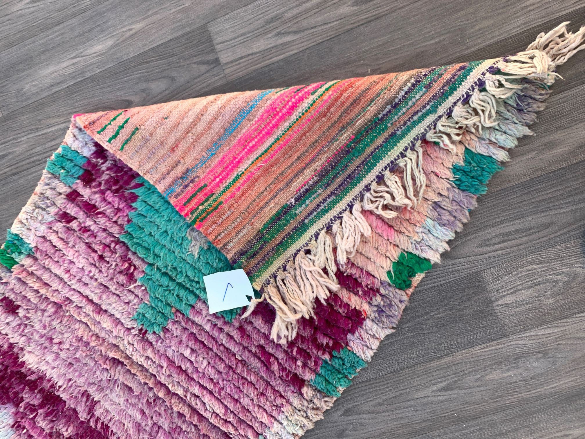 Authentic Hallway Runner Rug 2x10 ,old Moroccon Rug, Moroccan Boujad ...