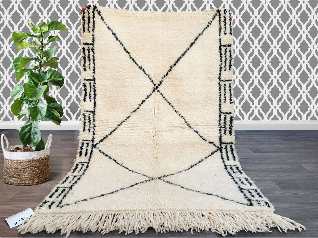 Small Moroccan Rug 3ft X 5ft, Handmade Moroccan Rug , Berber Rug, Floor ...