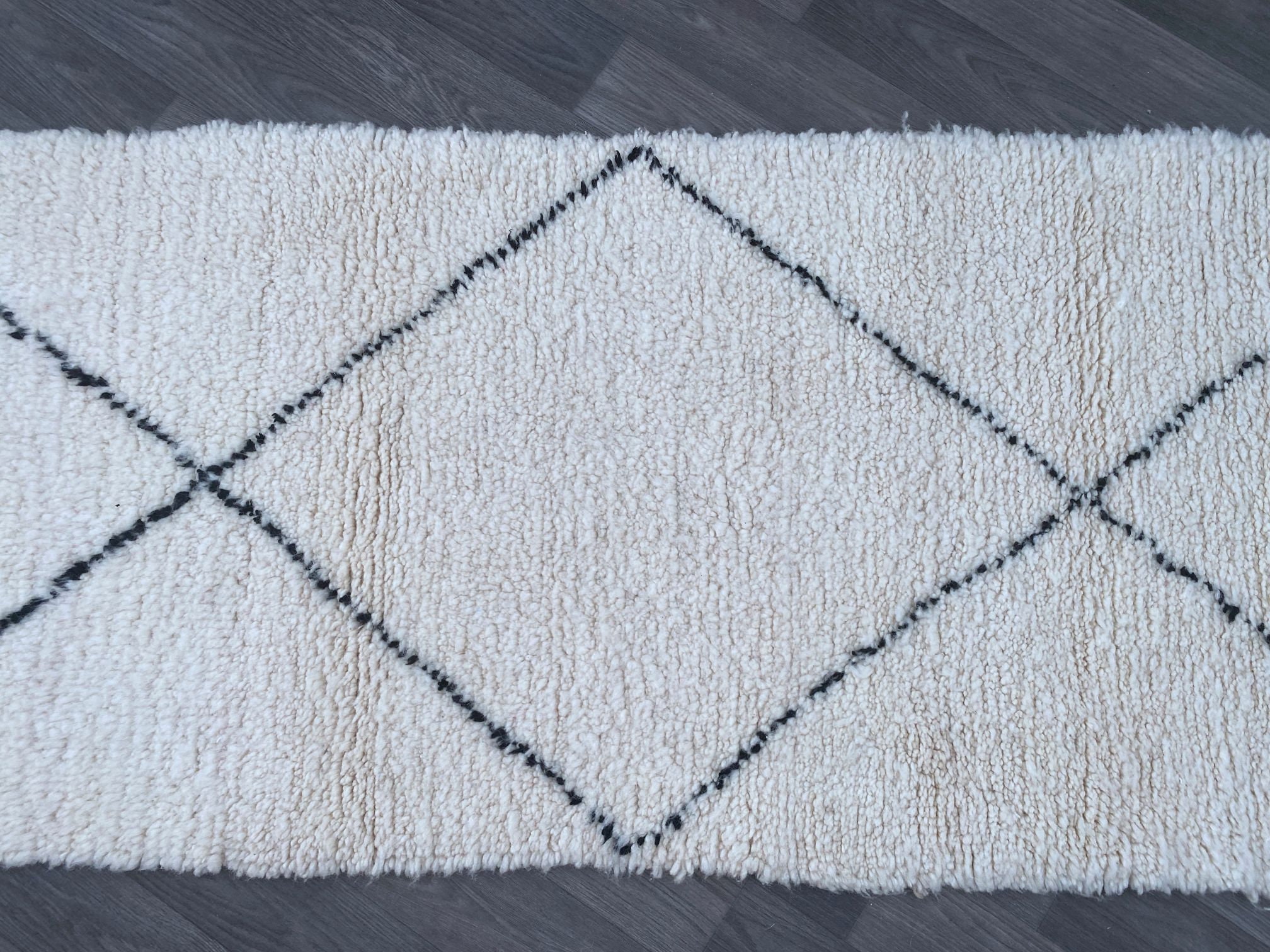 White Runner rug 2x8 ftHallway rug Moroccan Beni ourain | Etsy