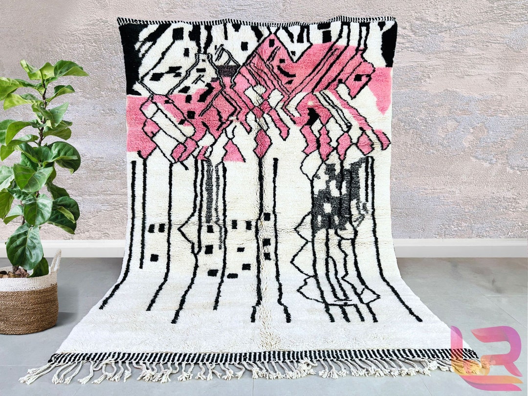 Moroccan Berber Mrirt Wool Rug 6x10,fluffy Rug Authentic, Beni Mrirt ...