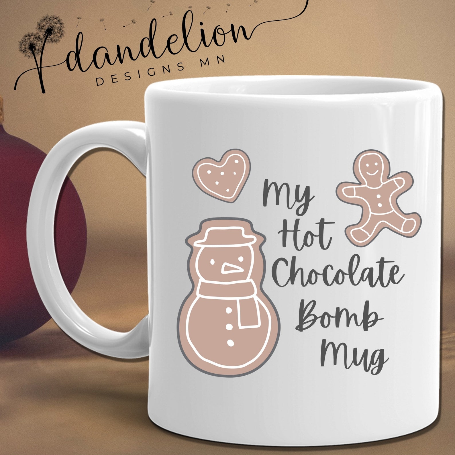 Hot Chocolate Bomb Mug Christmas Mug Unique Hot Chocolate - Etsy