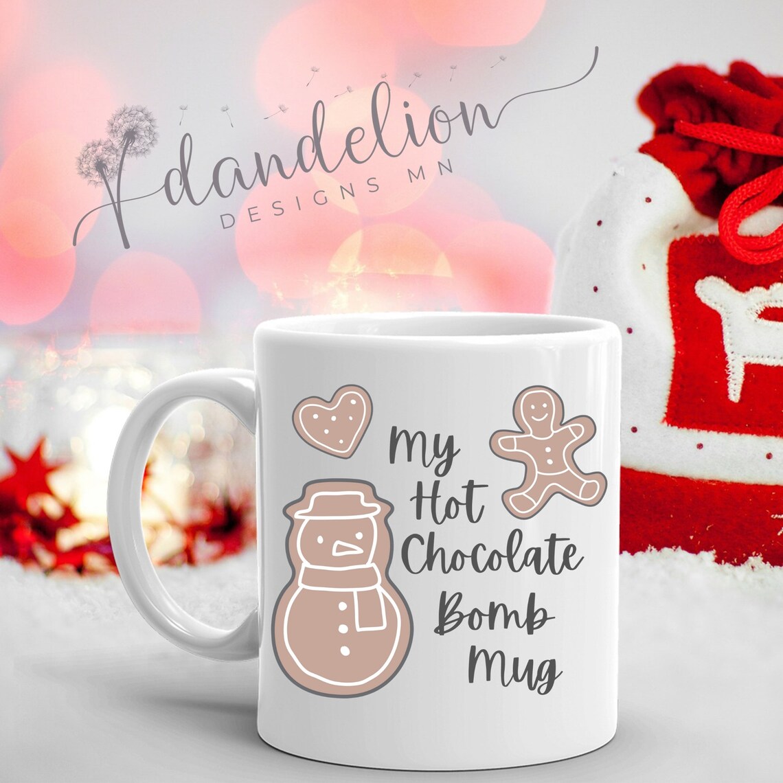 Hot Chocolate Bomb Mug Christmas Mug Unique Hot Chocolate - Etsy