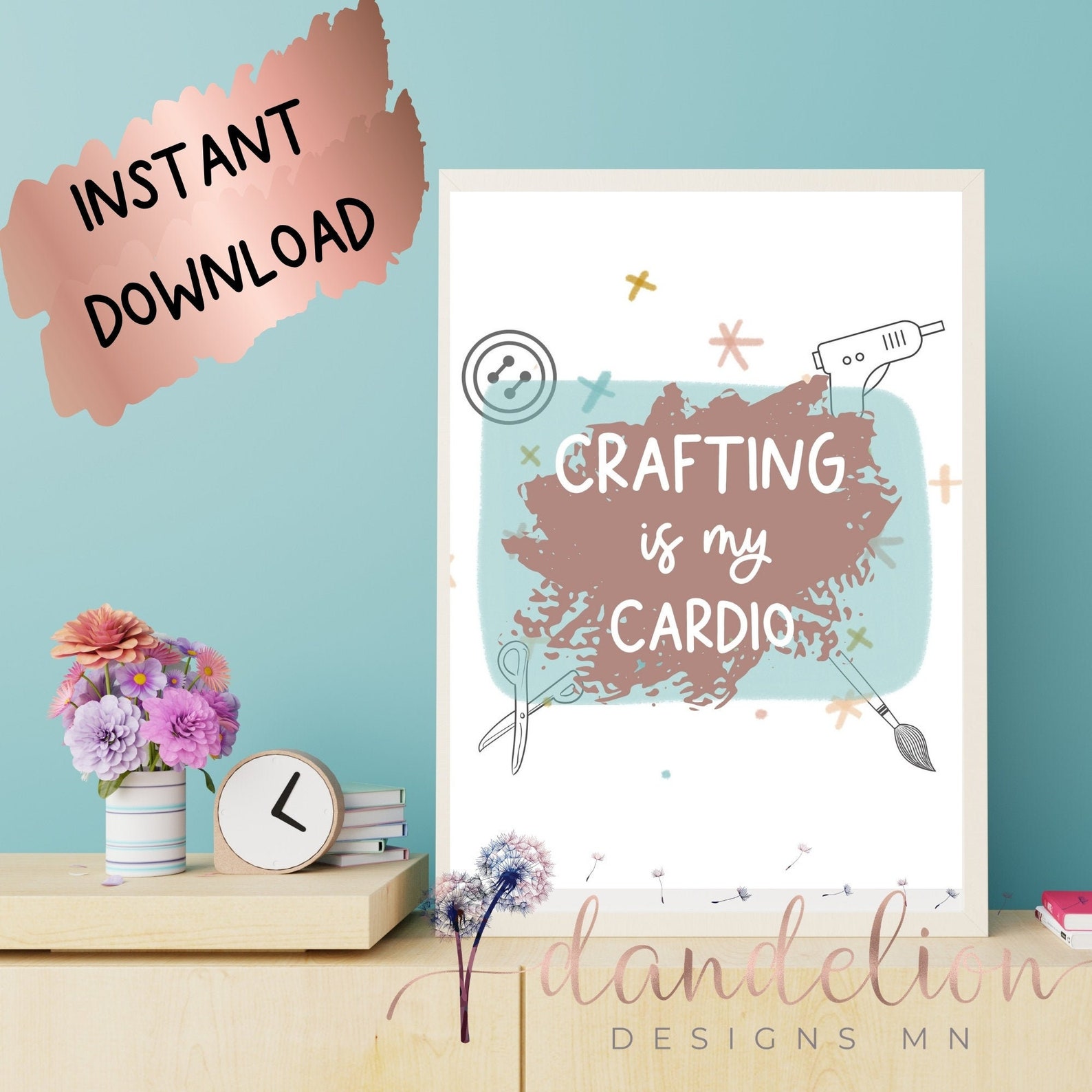 Craft Printable Crafting Wall Art Digital Download Art - Etsy