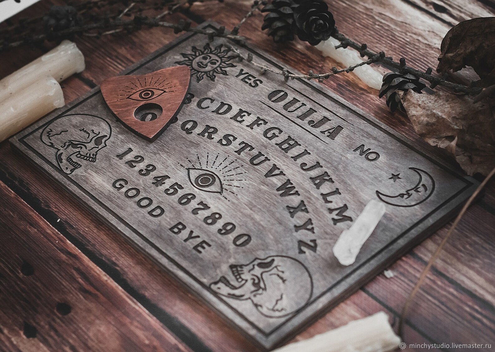 Ouija Board Dxf File Laser Cut And Cnc Router Running Files Etsy