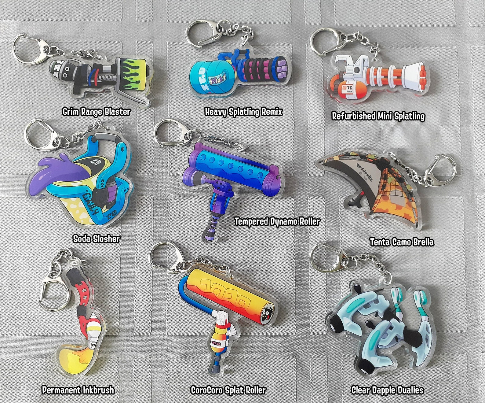 Splatoon Weapon Charms Sheldon's Picks | Etsy