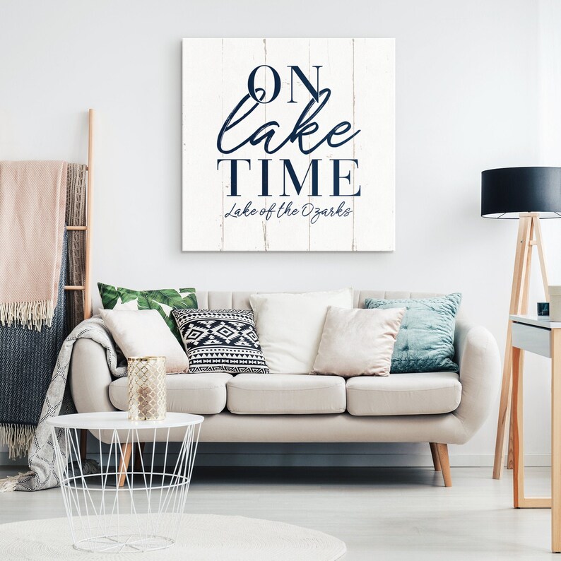 Lake of the Ozarks Wall Canvas Lake Life Art Print Custom - Etsy