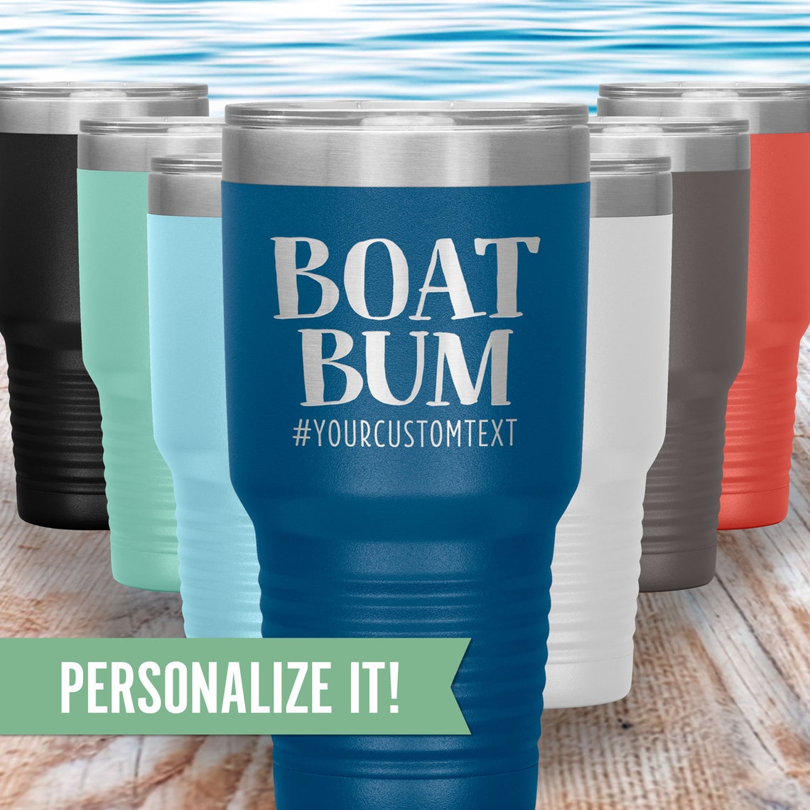 Funny Gift for Pontoon Boat Owners Boating Life Custom 30oz | Etsy