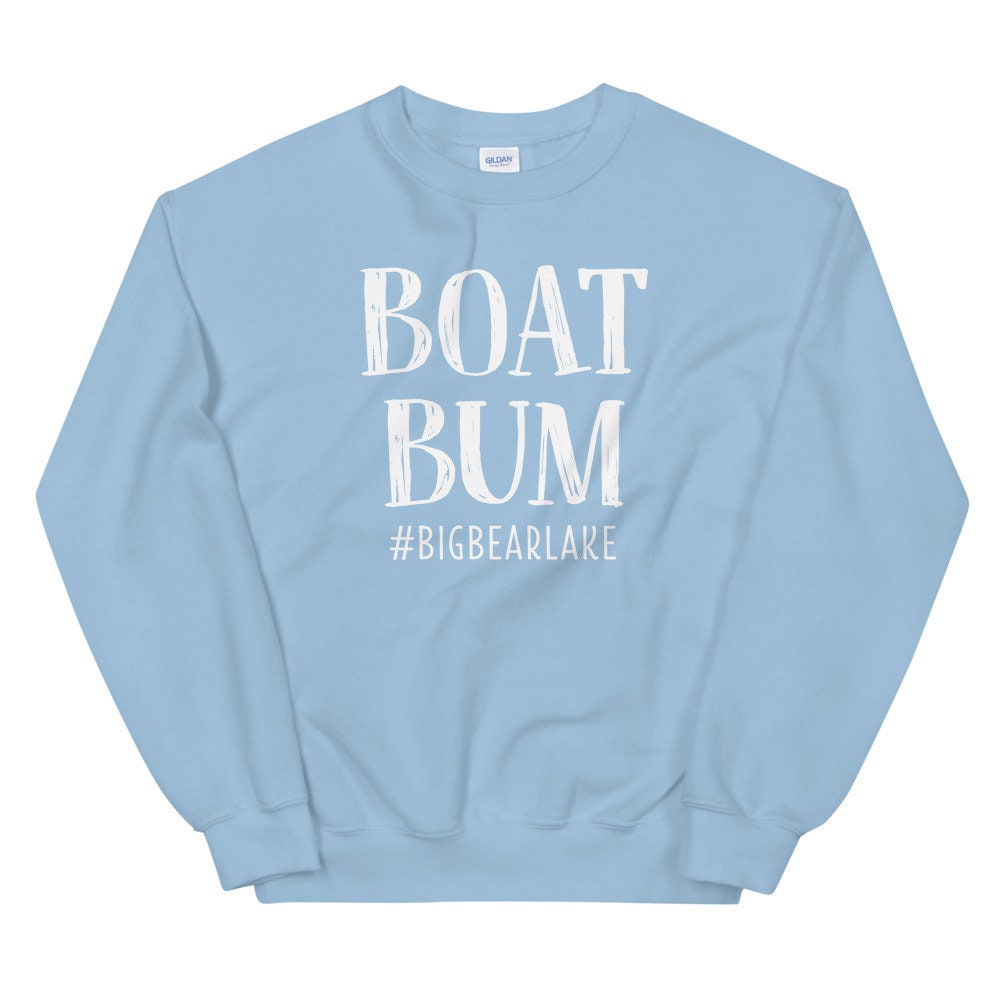 Boat Bum Sweatshirt Custom Lake Life Shirt for Women & Men | Etsy