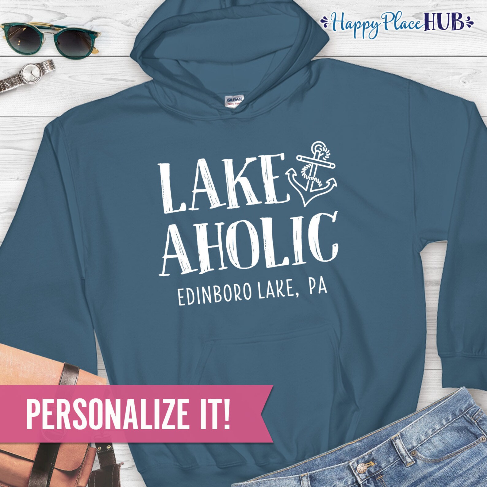 Lakeaholic Lake Hoodie Custom Lake Shirts Lake Life Lake | Etsy