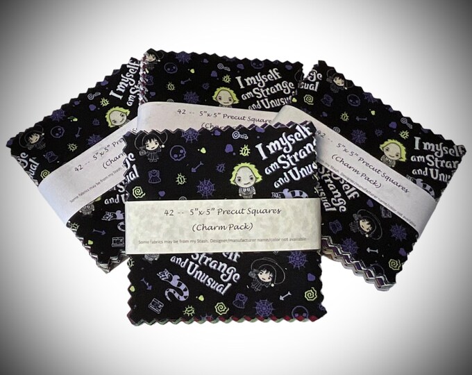 Beetlejuice Inspired 42 Precut Pinked 5 Inches X 5 Inches 100% Cotton ...