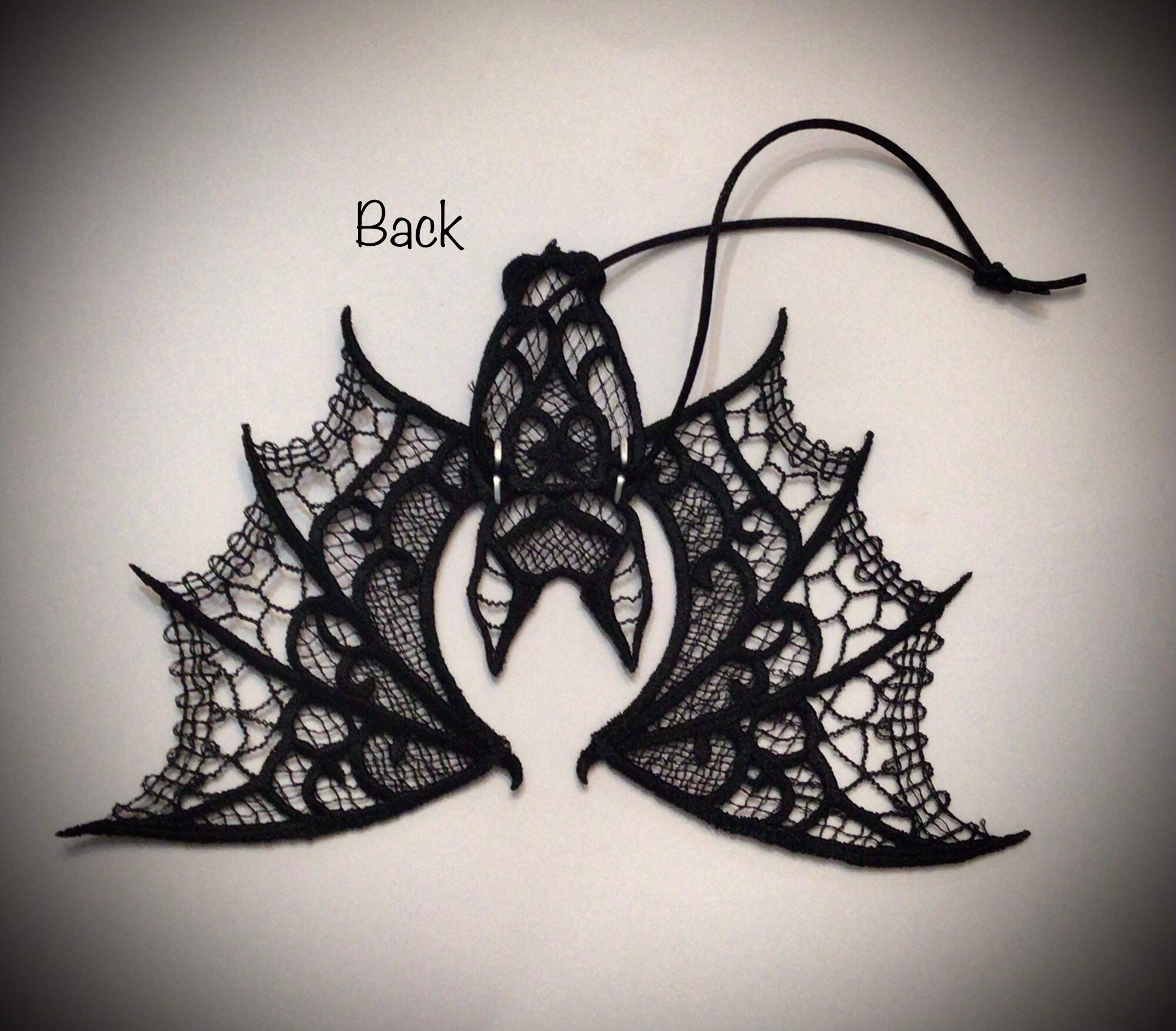Black Bat Lace Ornament Movable Wings Wings Can Be Moved - Etsy