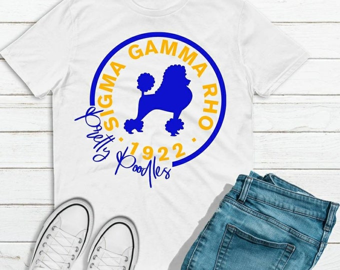 1922 Sigma Gamma Rho Pretty Poodles/sgrho Tshirt/pretty Poodle Tshirt ...