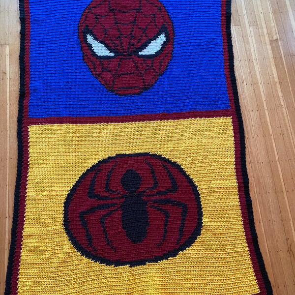 Spiderman Blanket Crochet Pattern - Etsy
