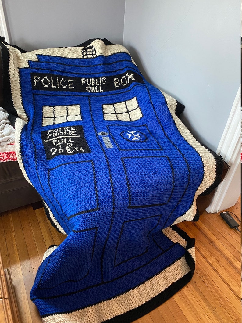 Dr. Who Tardis Blanket - Etsy UK