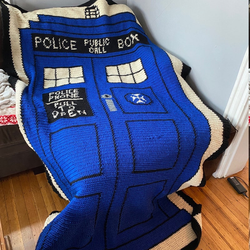 Tardis Quilt - Etsy