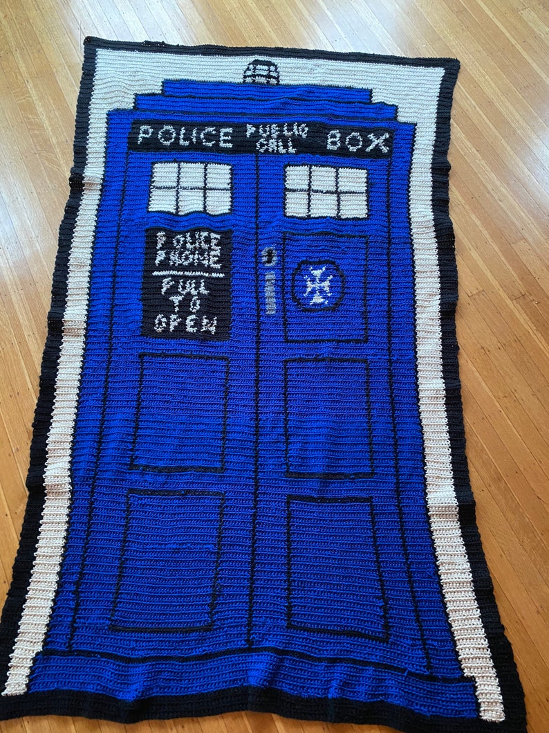 Dr. Who Tardis Blanket - Etsy UK