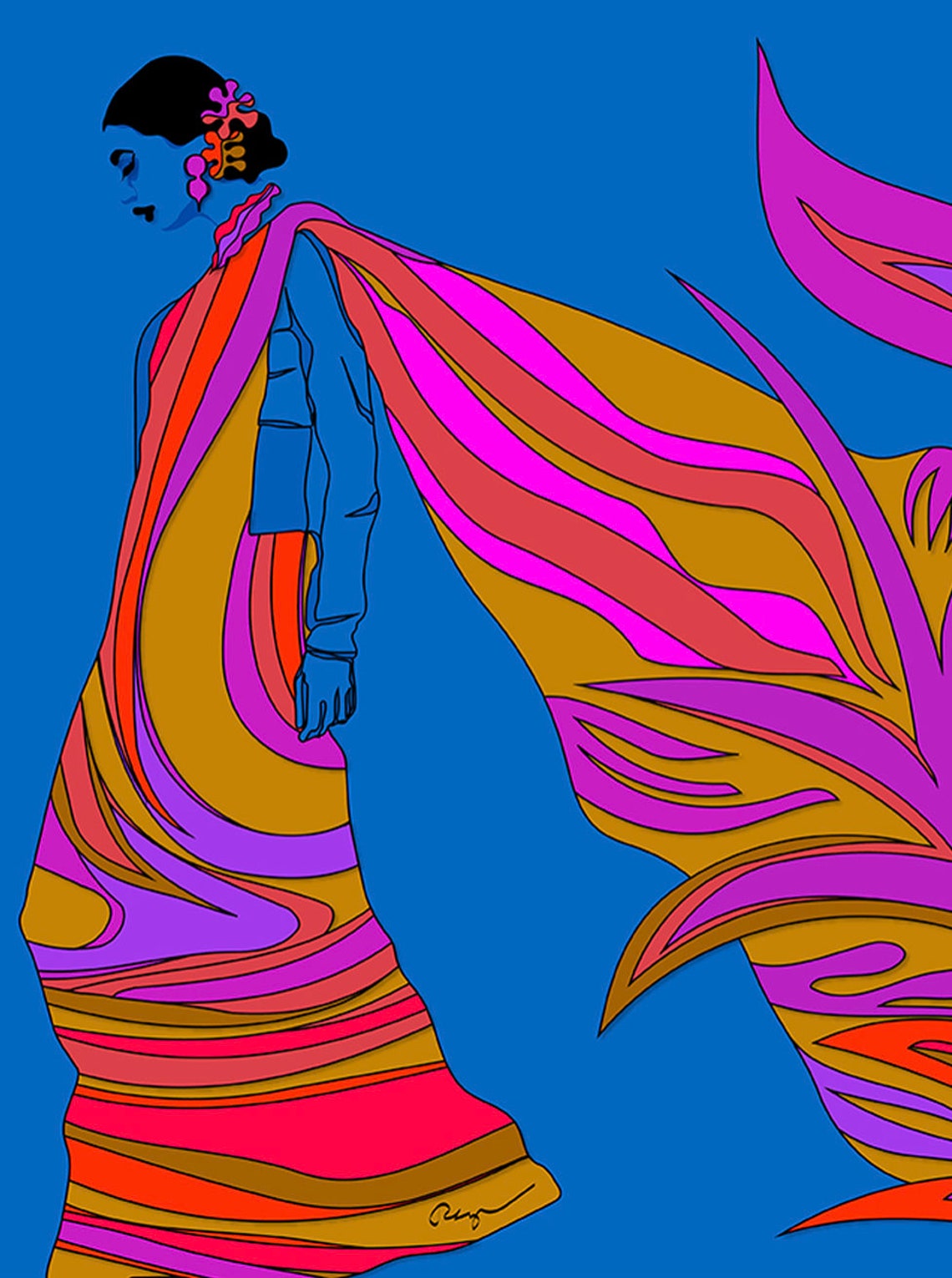 Rise up Original Indian Pop Art Print – Colorful Feminine Artwork ...