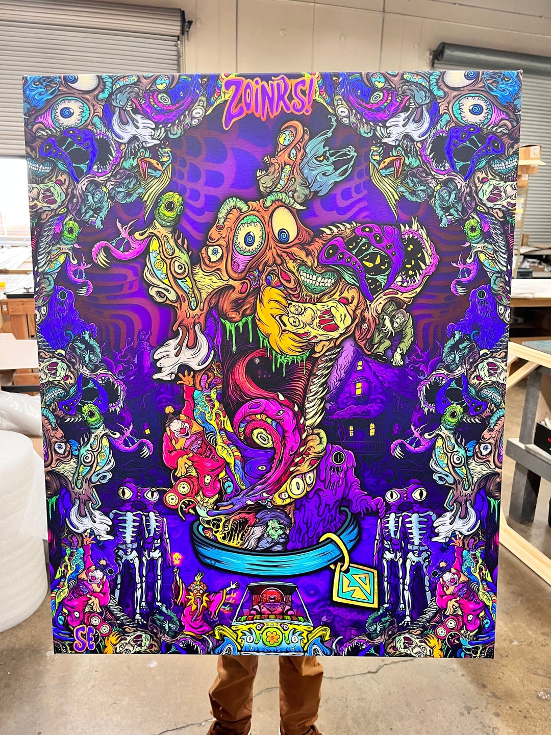 Zoinks Fine Art Print Trippy Poster 90s Nostalgia Psychedelic - Etsy