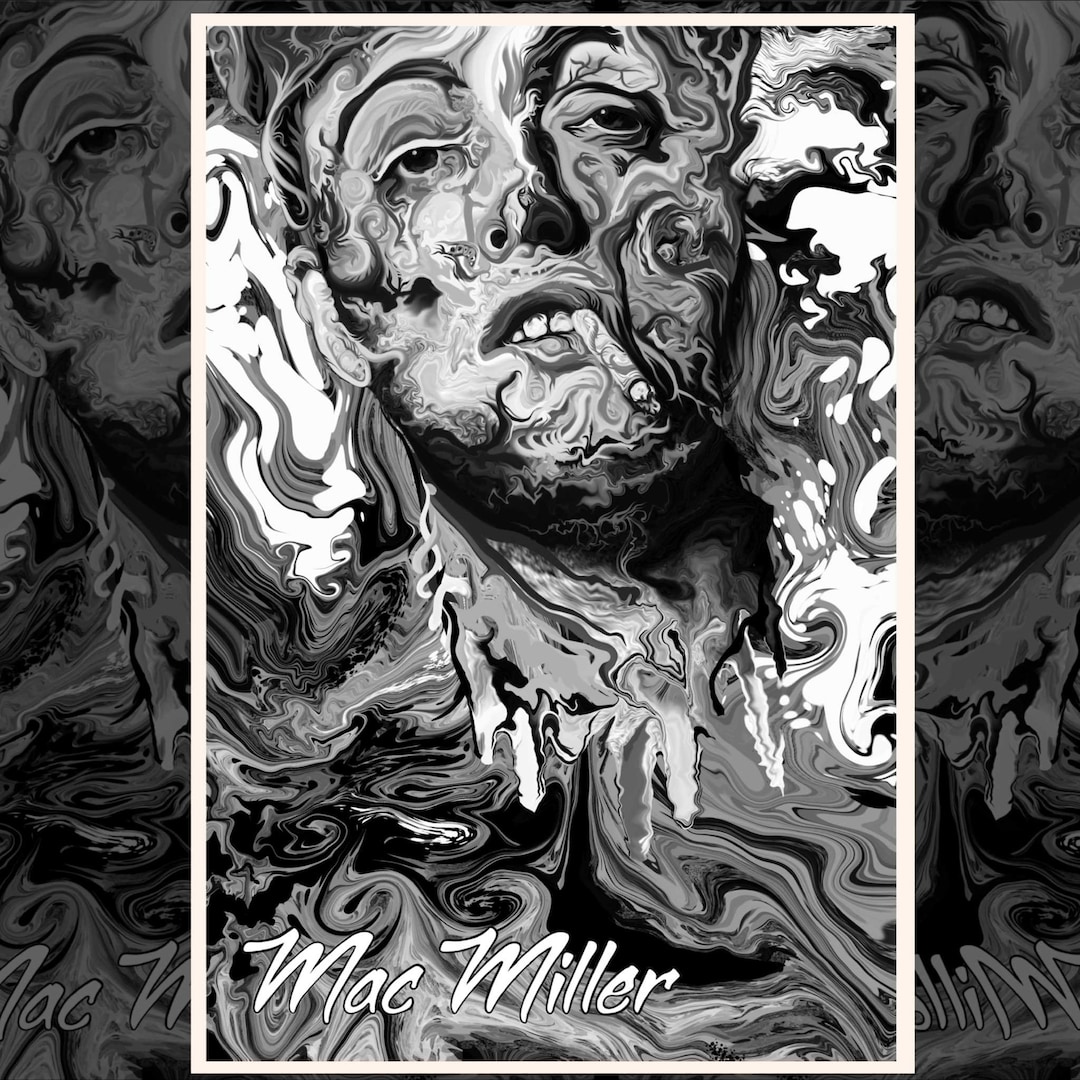 Macadelic Mac Miller Psychedelic Poster - Etsy