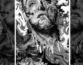 Mac Miller MACADELIC Album Cover T-shirt, Unisex, Female Figure, Screen ...
