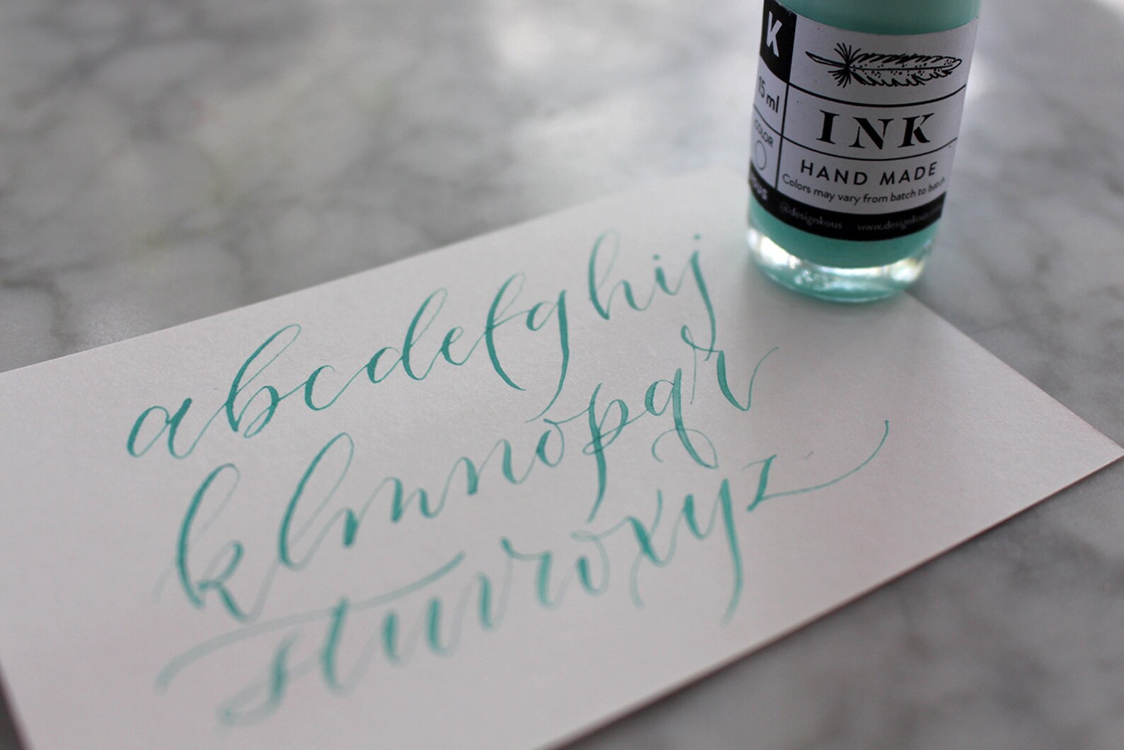 Mint Calligraphy Ink | Calligraphy Kit | Handmade Calligraphy Ink ...