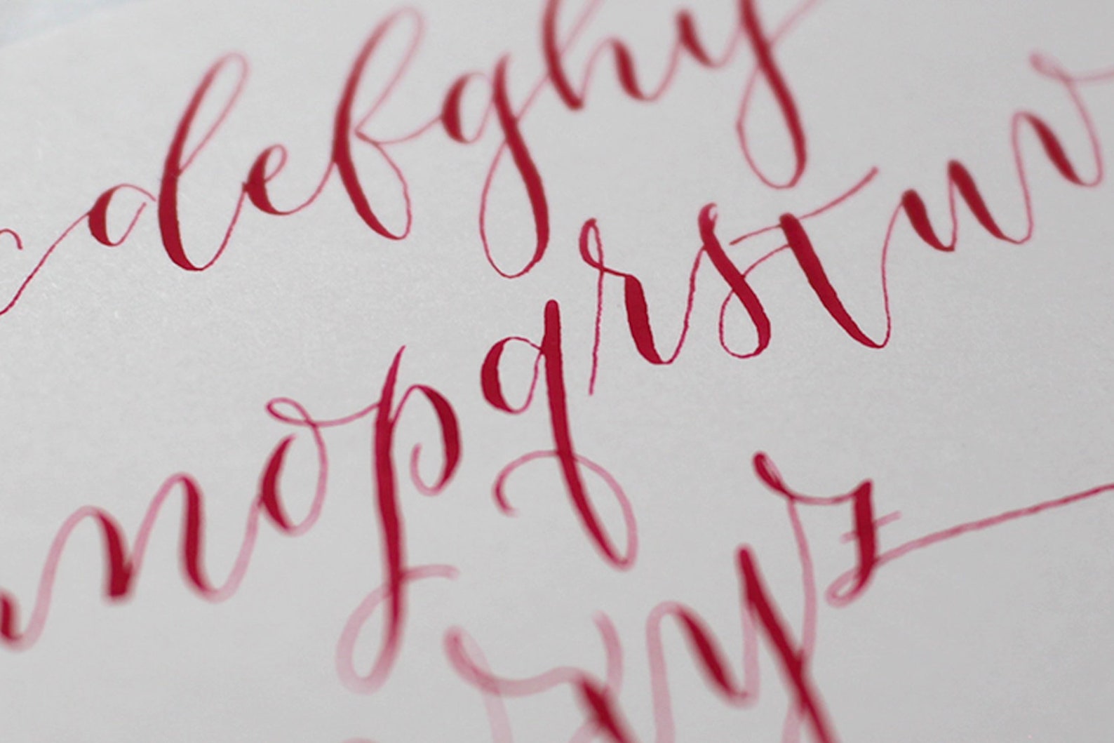 Red Calligraphy Ink Calligraphy Kit Handmade Calligraphy - Etsy