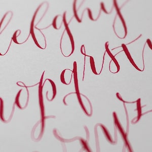 Red Calligraphy Ink Calligraphy Kit Handmade Calligraphy - Etsy