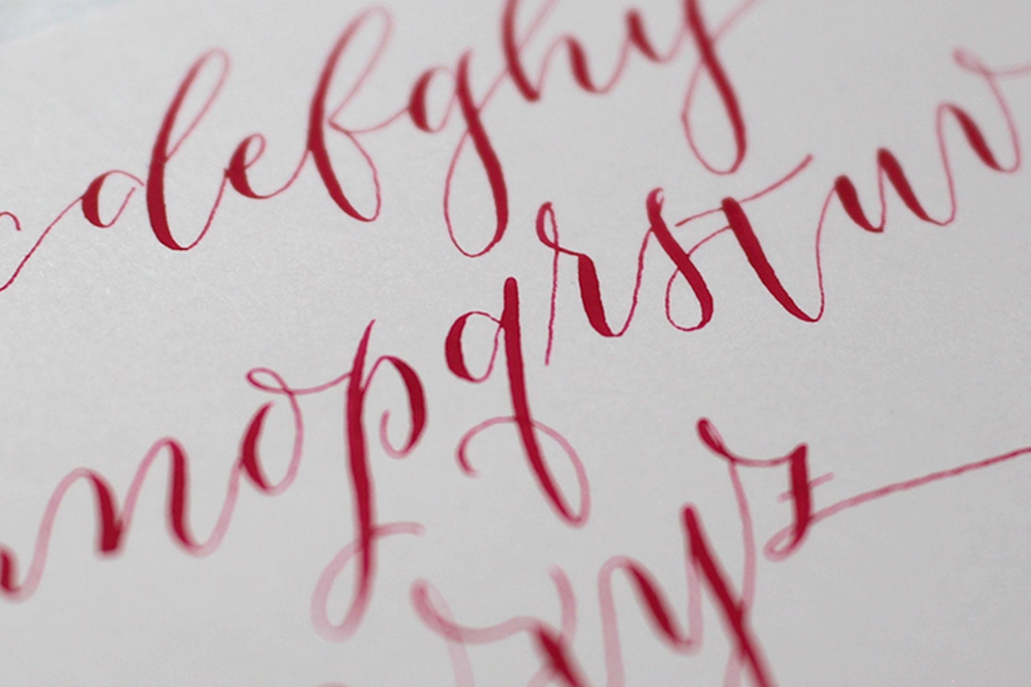 Red Calligraphy Ink Calligraphy Kit Handmade Calligraphy - Etsy