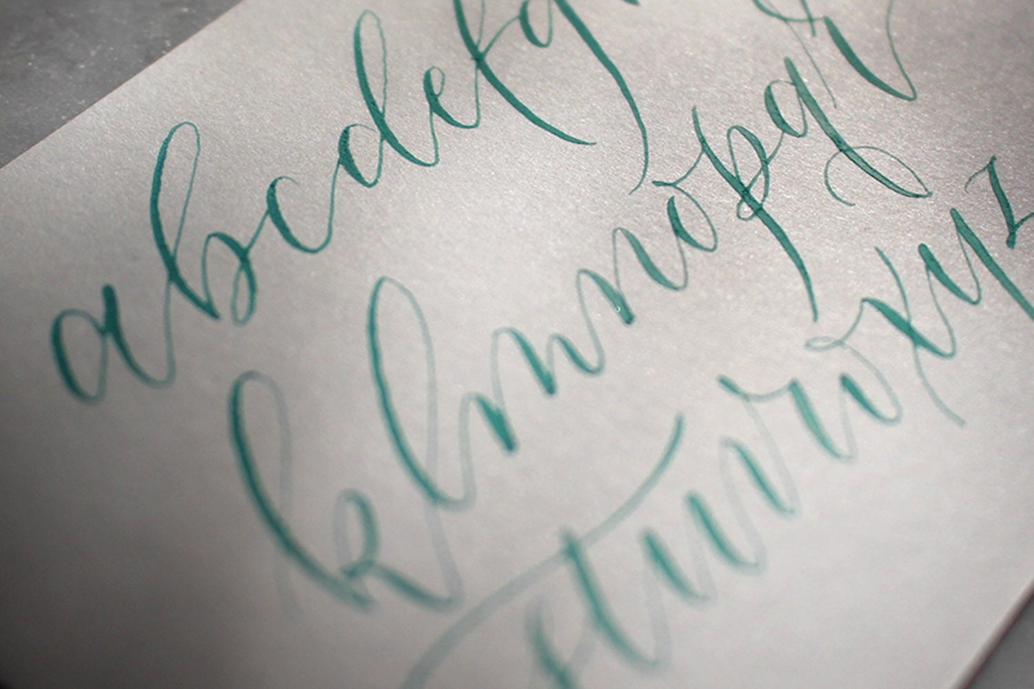 Mint Calligraphy Ink Calligraphy Kit Handmade Calligraphy - Etsy