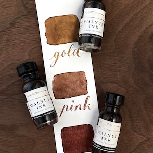 Walnut Shimmer Red Calligraphy Ink | Calligraphy Kit | Handmade ...