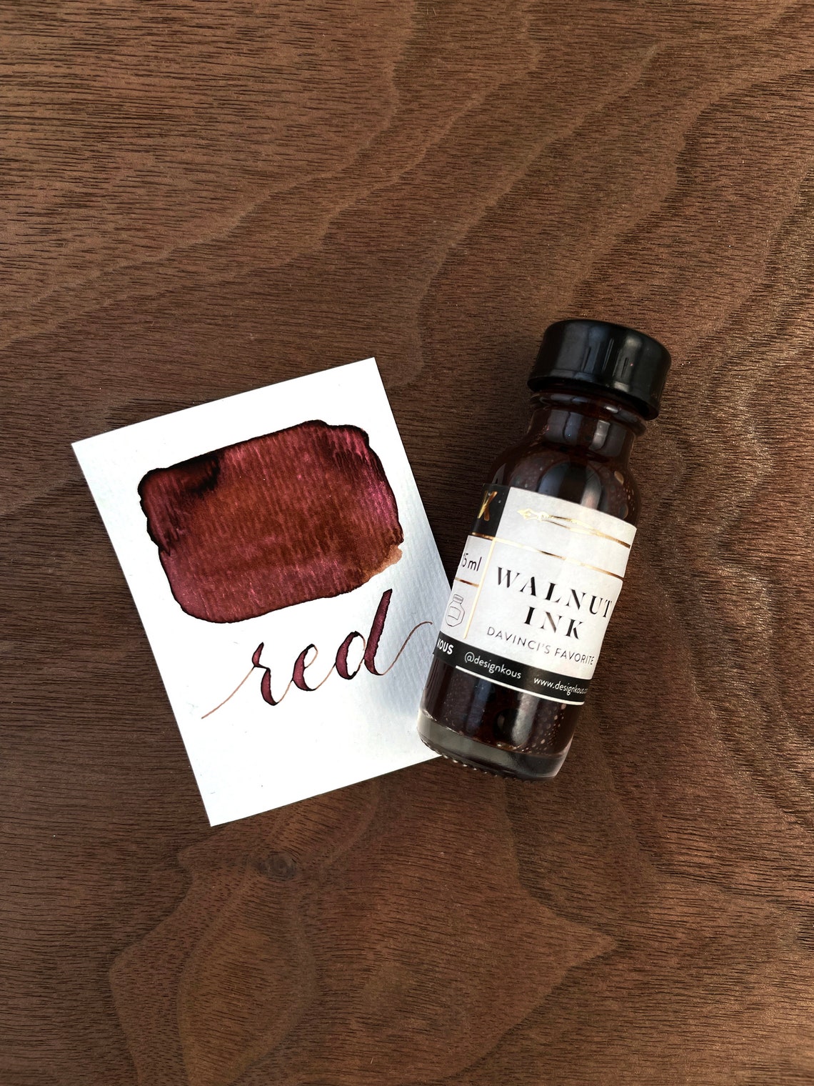 Walnut Shimmer Red Calligraphy Ink | Calligraphy Kit | Handmade ...