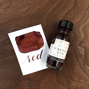Walnut Shimmer Red Calligraphy Ink | Calligraphy Kit | Handmade ...