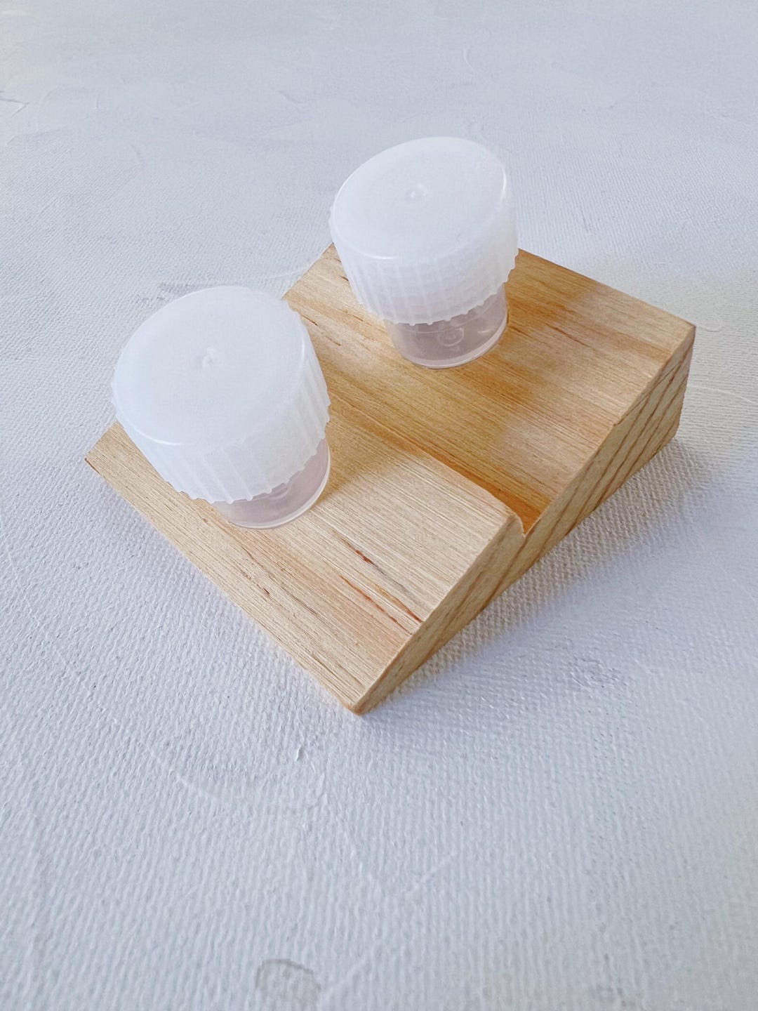 Handmade Wood Inclined Inkwell With 2 Dinky Dips / so Practical Holds ...