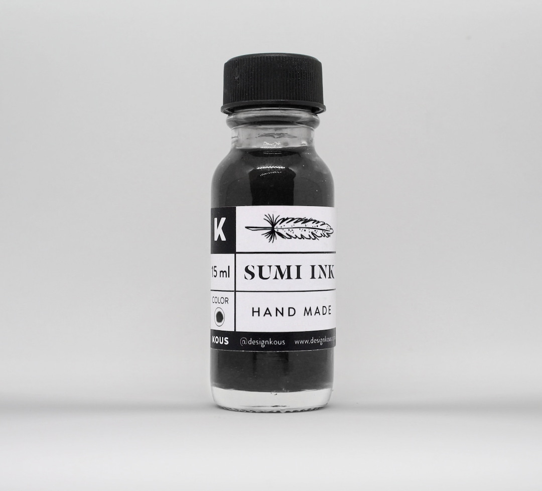Black Sumi Ink Calligraphy Ink Calligraphy Kit Handmade Calligraphy Ink ...