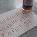 Metallic Rose Gold Calligraphy Ink | Calligraphy Kit | Handmade ...