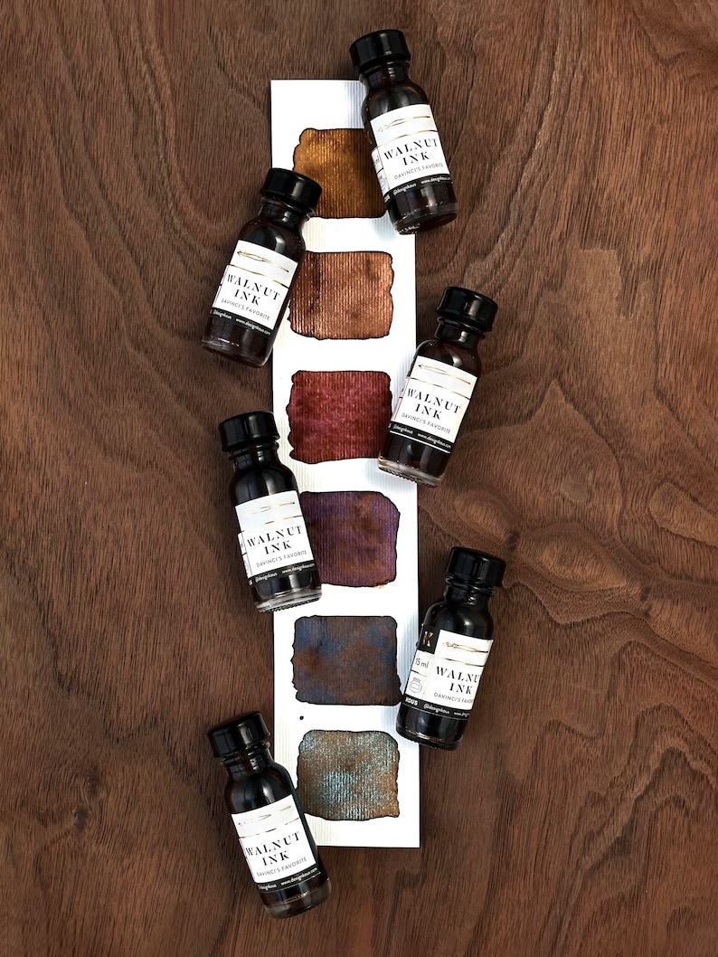 Walnut Shimmer Red Calligraphy Ink | Calligraphy Kit | Handmade ...