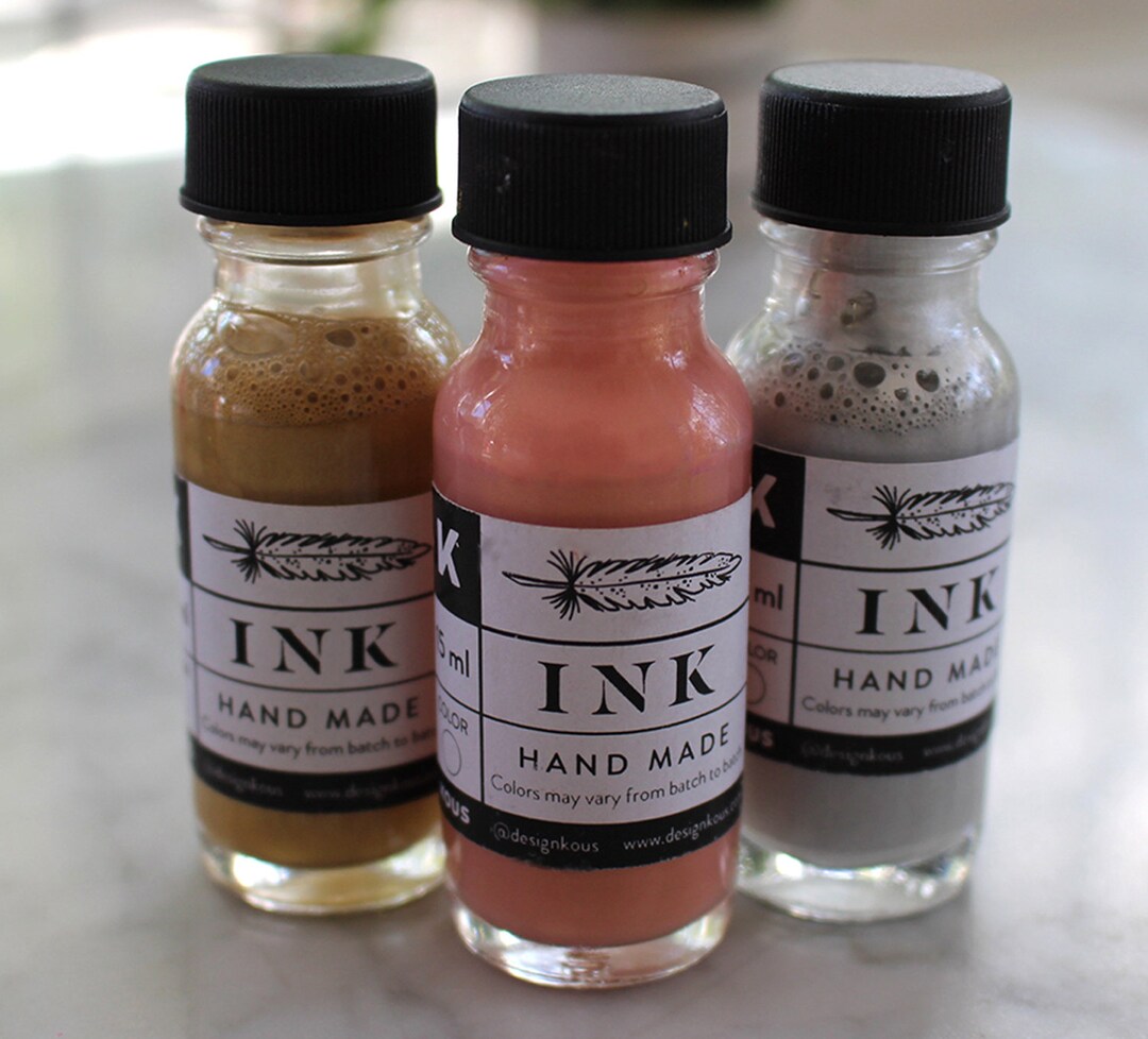 Metallic Gold, Rose Gold & Silver Calligraphy Ink Trio | Calligraphy ...