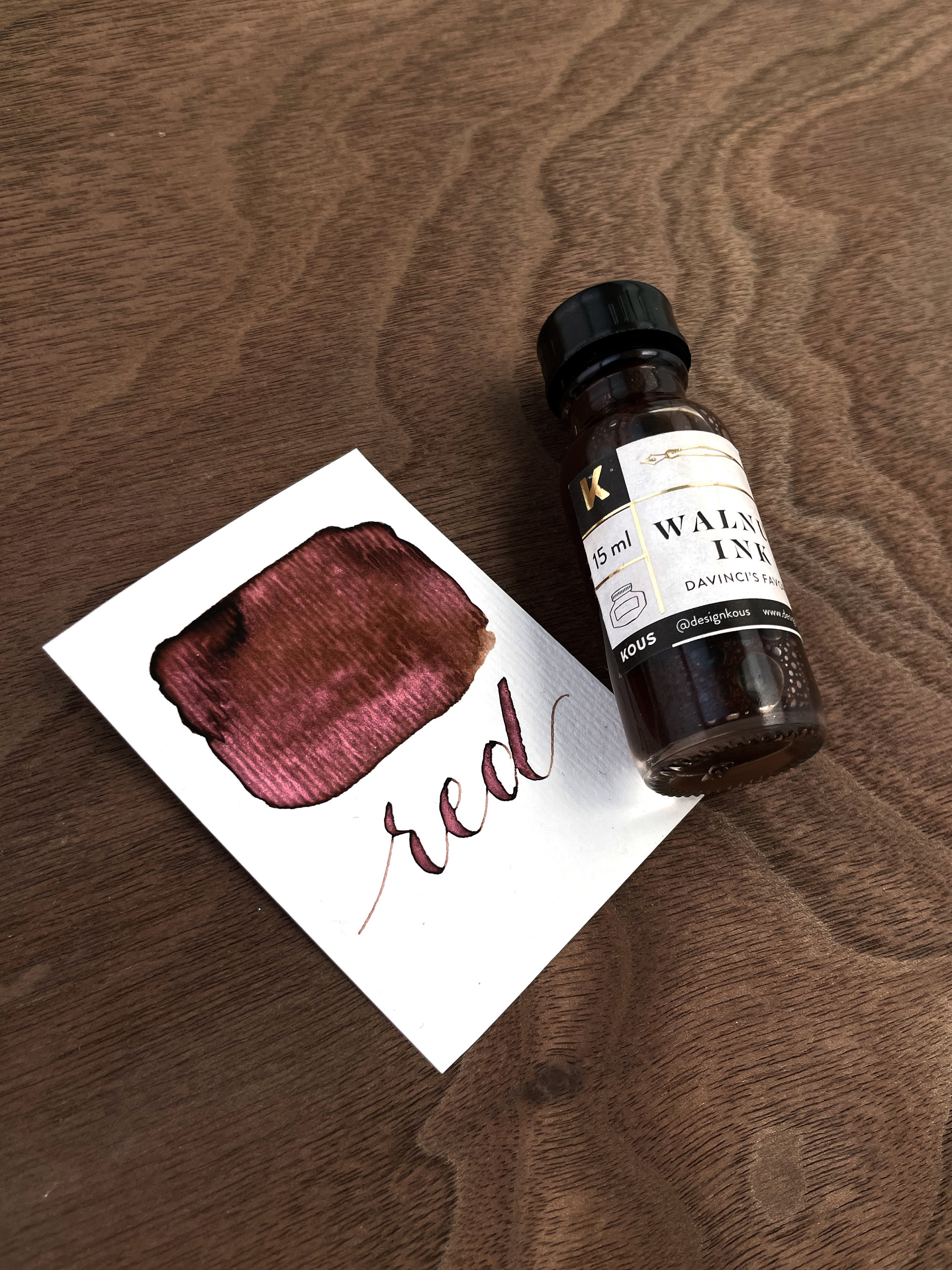 Walnut Shimmer Red Calligraphy Ink | Handmade, 15ml - Etsy