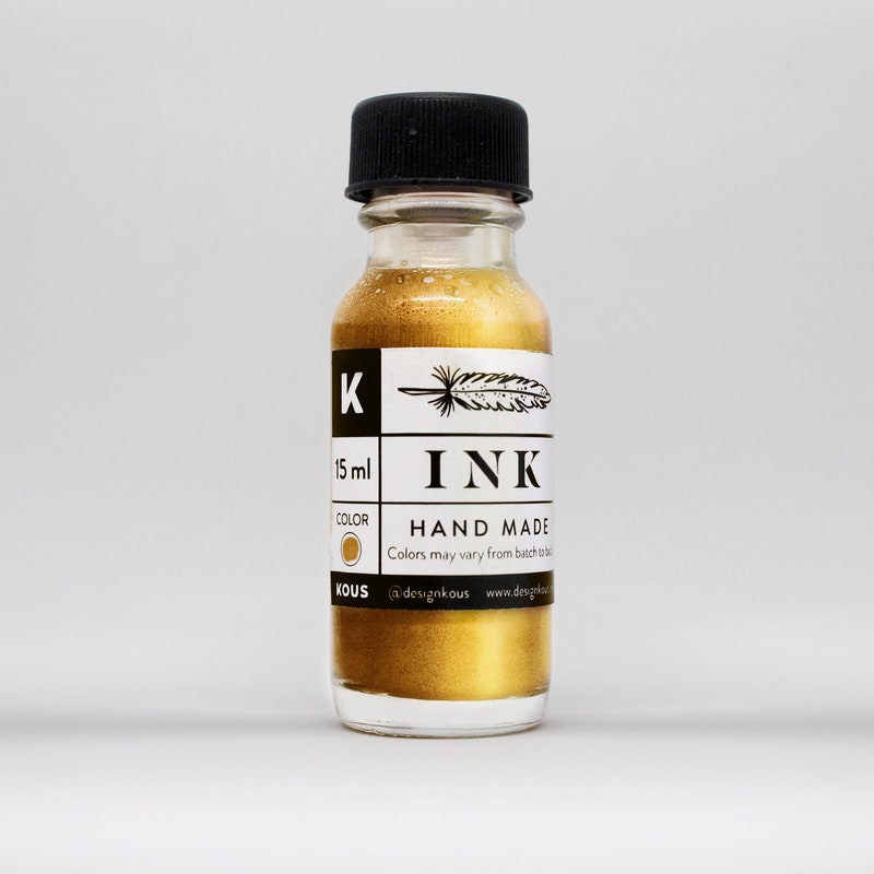 Calligraphy Ink Metallic - Etsy