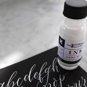 White Calligraphy Ink Calligraphy Kit Handmade Calligraphy Ink Modern ...