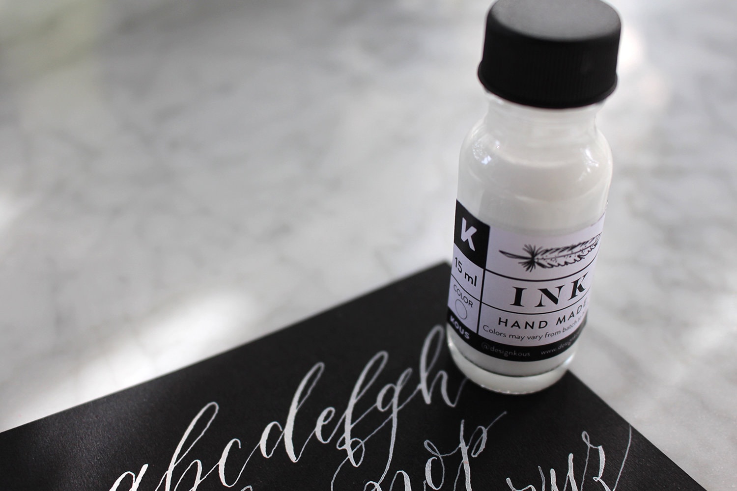 White Calligraphy Ink Calligraphy Kit Handmade Calligraphy | Etsy