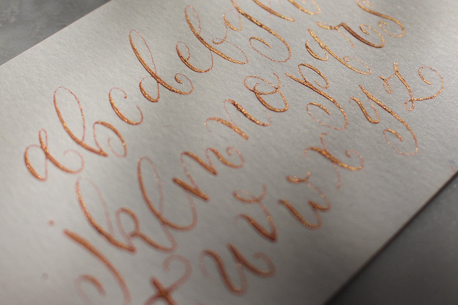 Metallic Rose Gold Calligraphy Ink Calligraphy Kit - Etsy